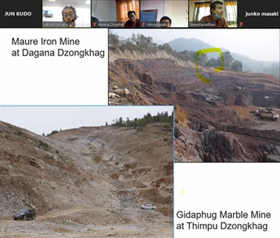 Project on Mineral Resources Development Plan in Bhutan held an online ...