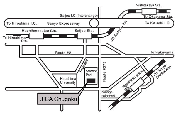 Location | Chugoku Center | About JICA | JICA