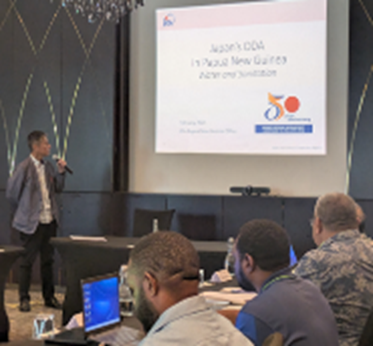 JICA PNG Office gave a presentation at the “workshop on water supply ...