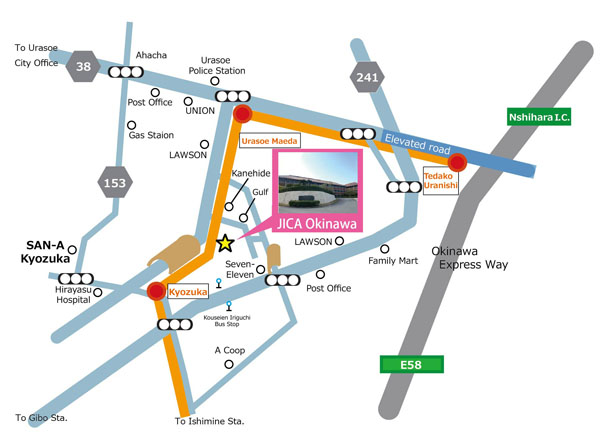 Location | Okinawa Center | About JICA | JICA
