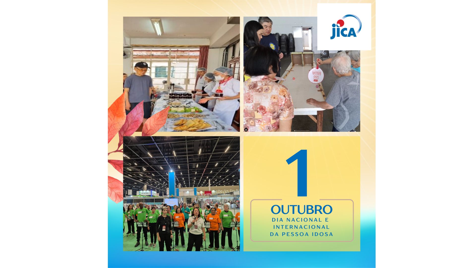 No dia 01 de outubro, celebramos o Dia Internacional das Pessoas Idosas ...