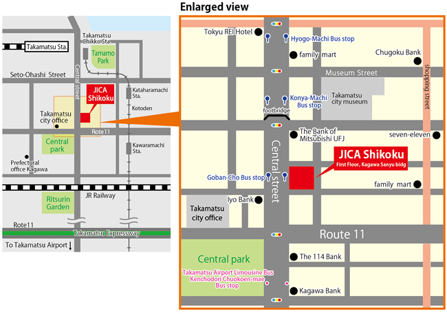 Location | Shikoku Center | About JICA | JICA