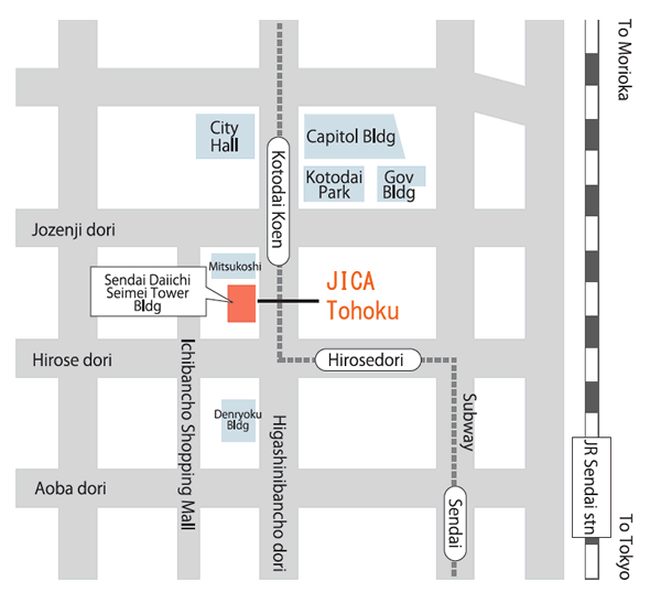 Location | Tohoku Center | About JICA | JICA